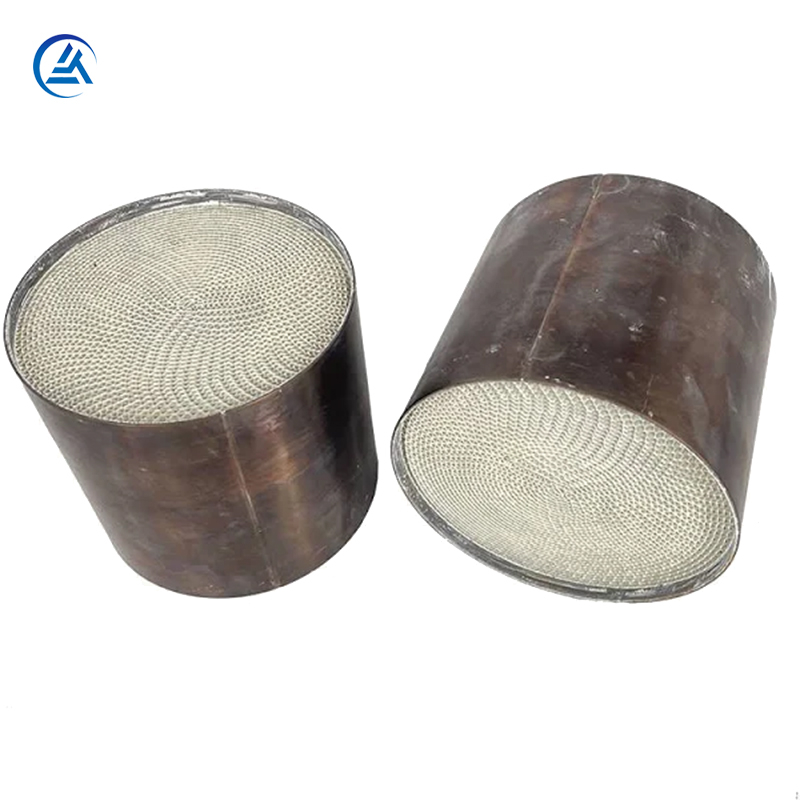 Metal Honeycomb Substrate Three way catalyst Exhaust Metal Catalytic ...